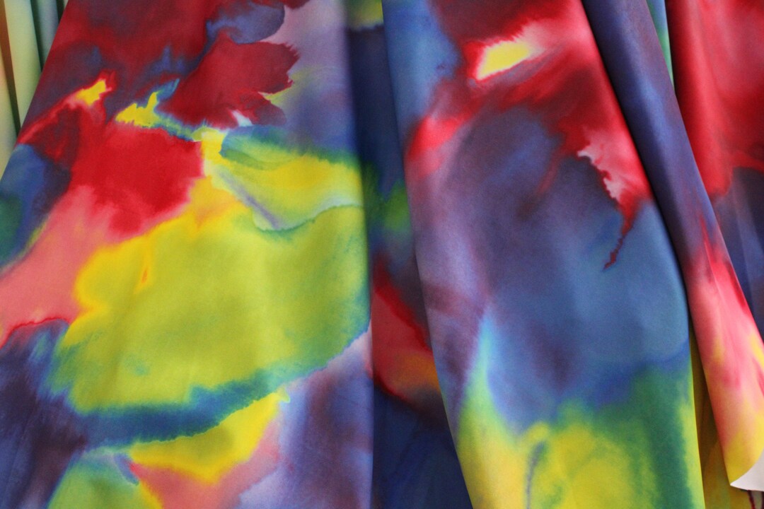 Water Color Tie Dye || Rainbow Tie Dye || 4 Way Stretch Spandex || Sold ...