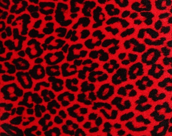 100% Pure Silk Chiffon Fabric With Leopard Print Fabric by the Yard or ...