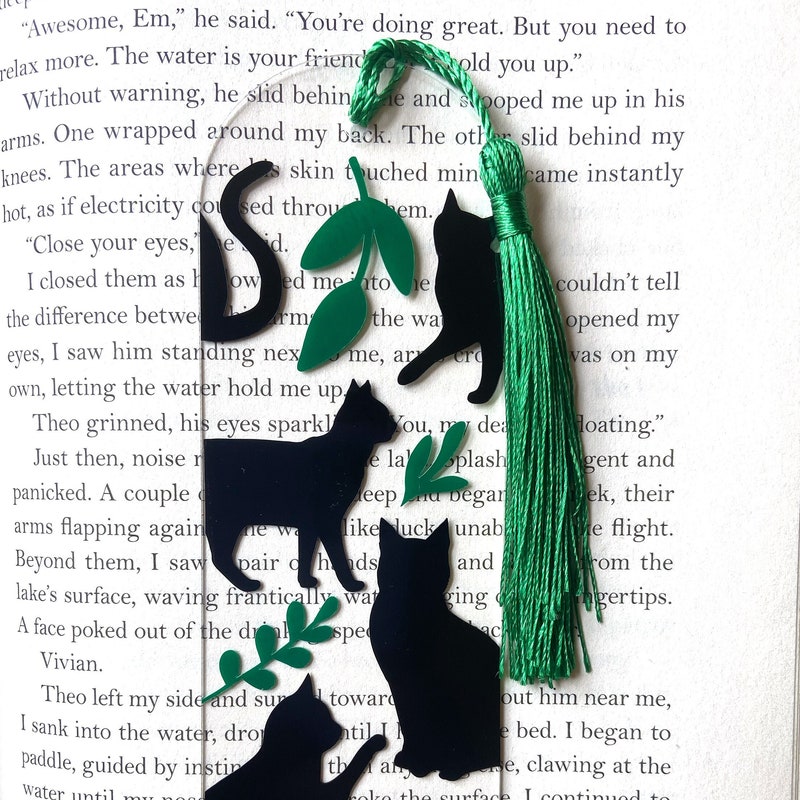 Cat Bookmark - Etsy