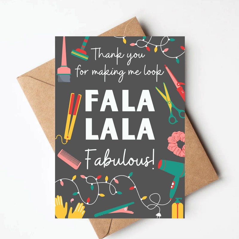 Hair Stylist Holiday Cards - Etsy