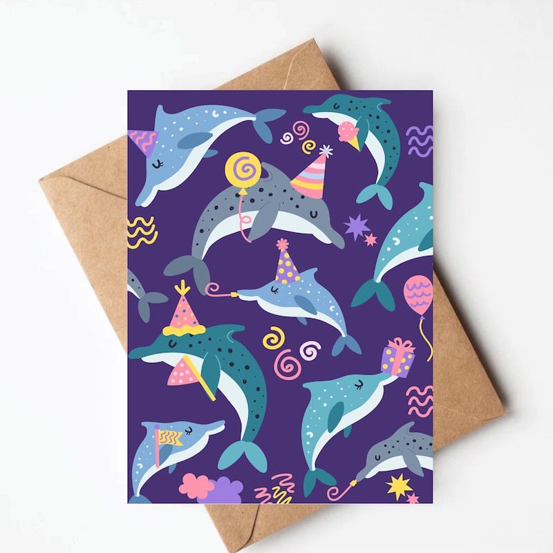 Dolphin Birthday - Etsy
