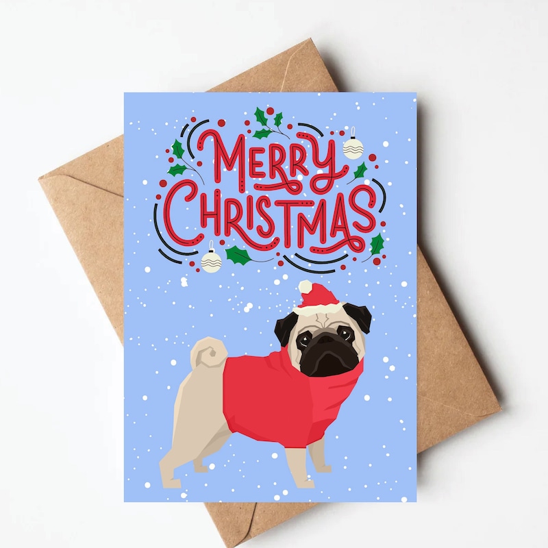 Pug Christmas - Etsy