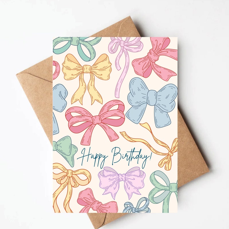 Cute Aesthetic Birthday Cards Etsy