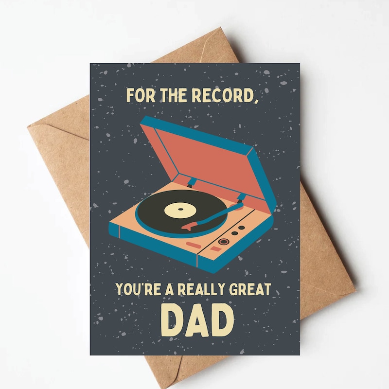 Dad Birthday Card Record - Etsy