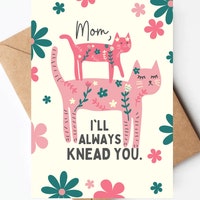 From the Cat Mother's Day Card, Printable Kitty Template for Cat Lover ...