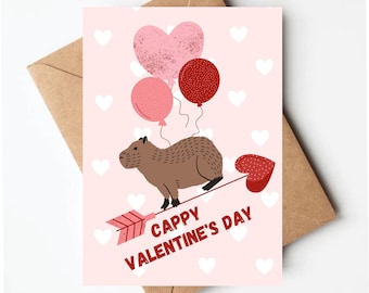 Capybara Valentine - Etsy