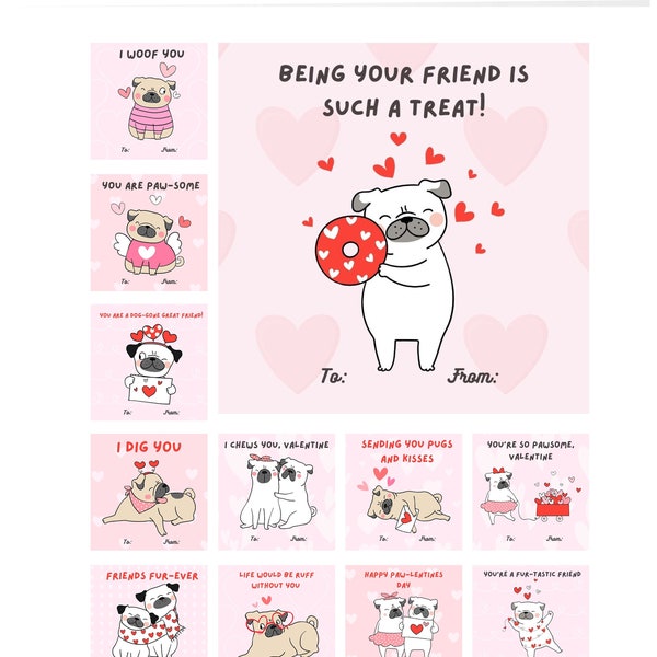 Mini Valentine Cards - Etsy