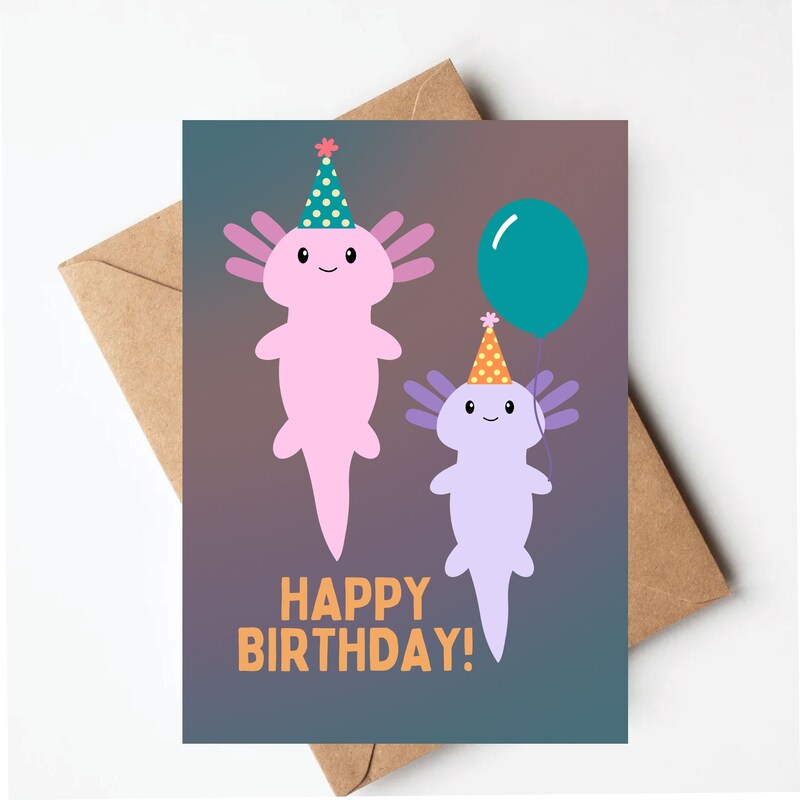 Axolotl Birthday - Etsy