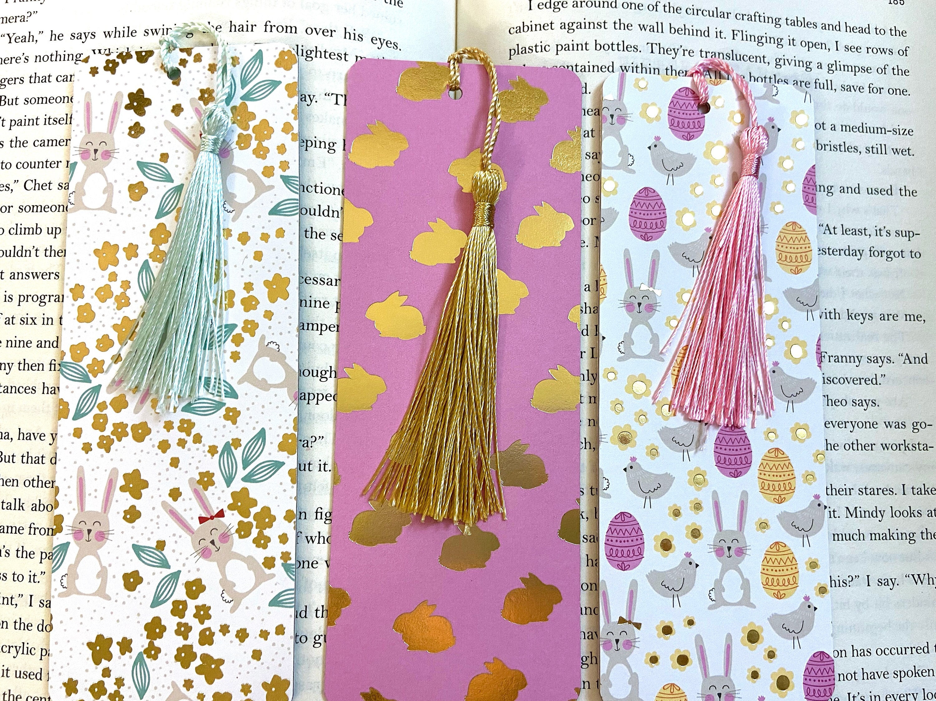 Easter Bunny Bookmark Set, Cute Baby Chick Bookmarks With Tassel, Book ...