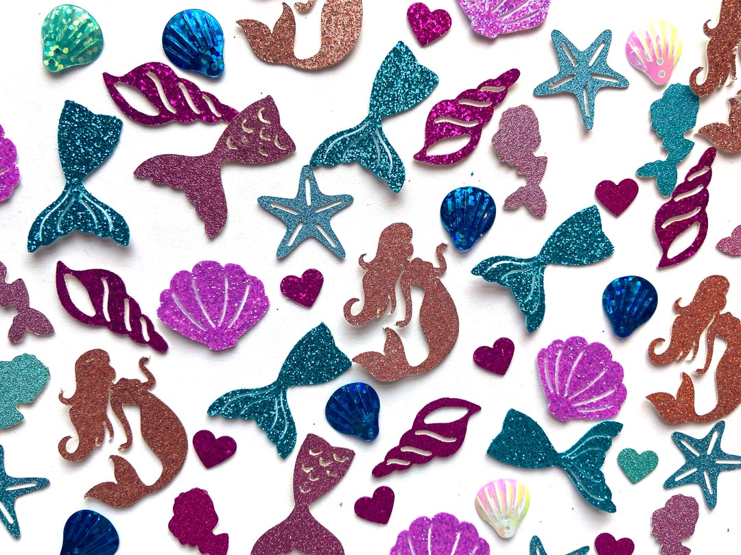 Mermaid Confetti, Mermaid Birthday Party Decorations, Glitter Birthday ...