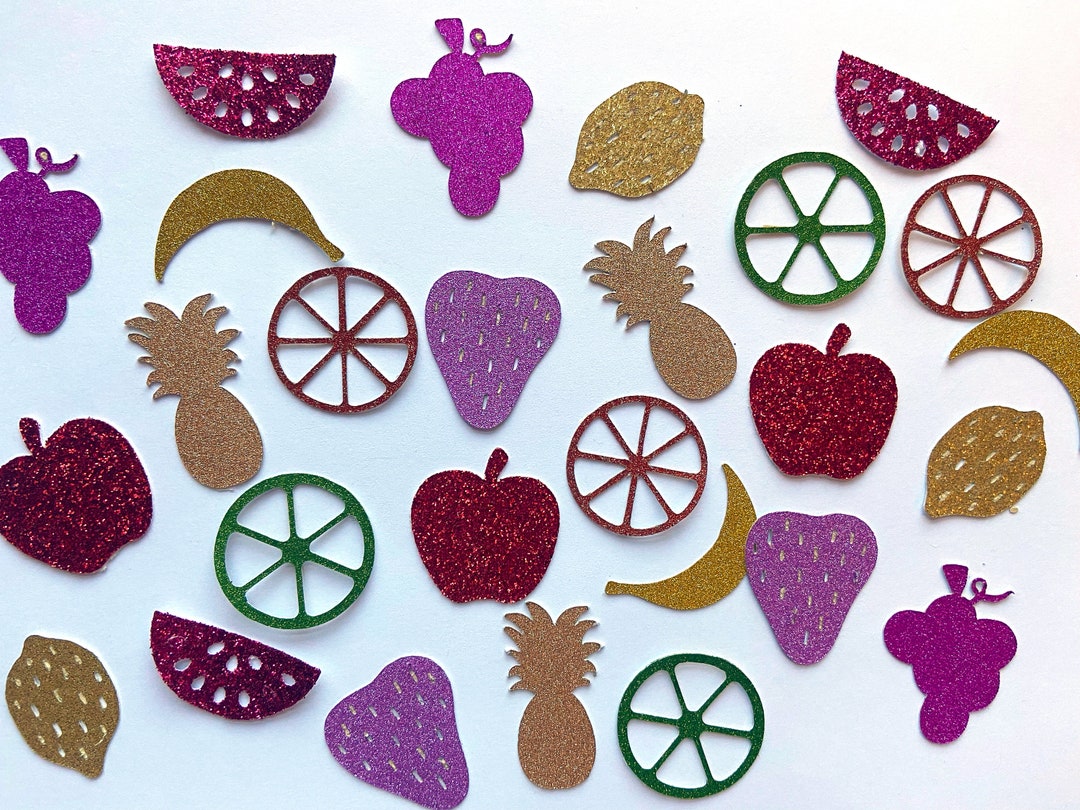 200 Pieces of Fruit Confetti, Fruit Birthday Confetti, Twootie Fruity ...