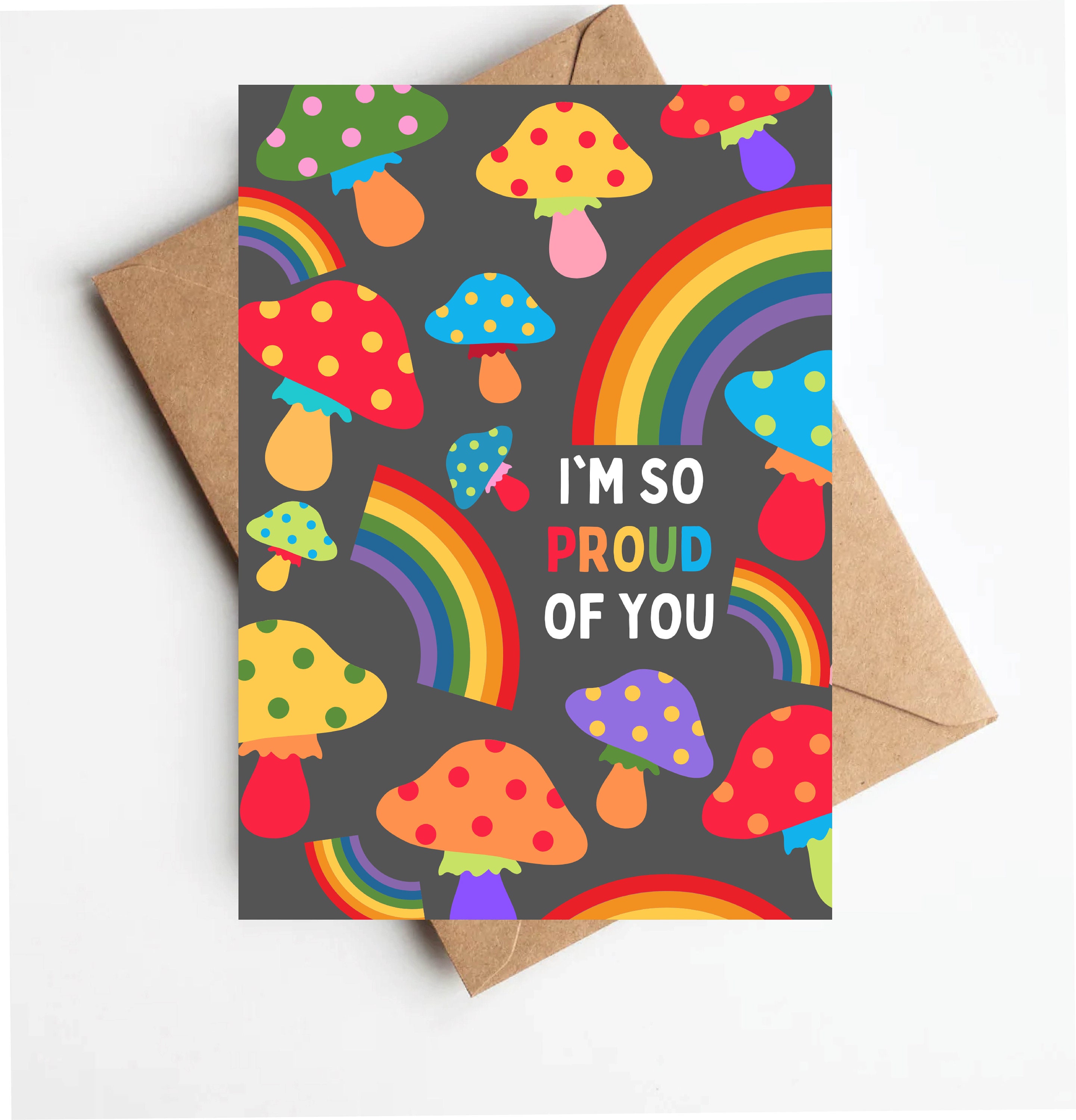 Pride Card, I'm so Proud of You Card, LGBTQ+ Greeting Card, Pride ...