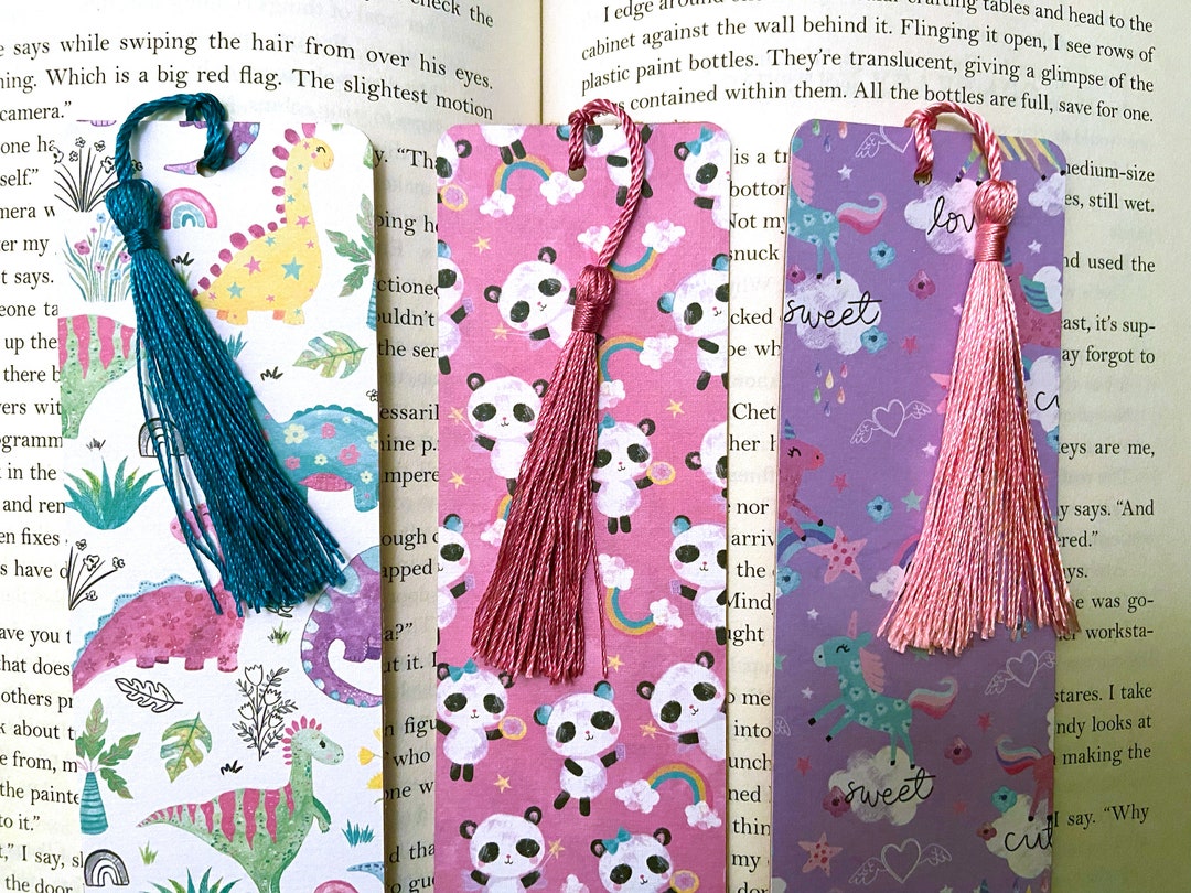 Girls Bookmarks for Kids, Kids Bookmarks, Unicorn Bookmarks, Pink ...