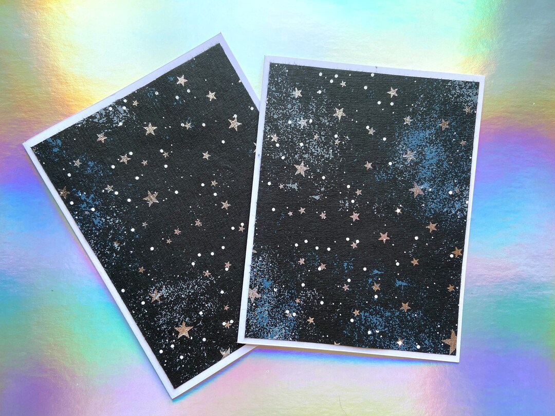 Galaxy Notecards, Star and Sky Notecards, Blank Notecard Set, Unique ...