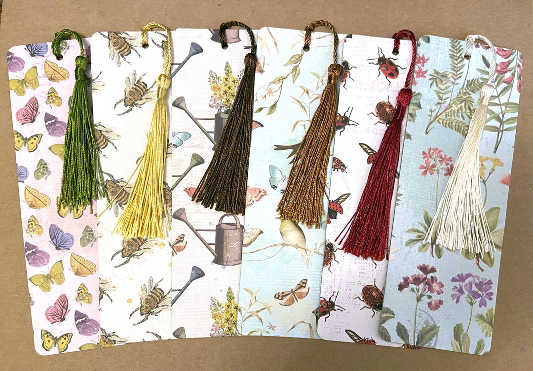 Garden Bookmarks, Pretty Bookmarks for Women, Bookmarks With Tassel ...