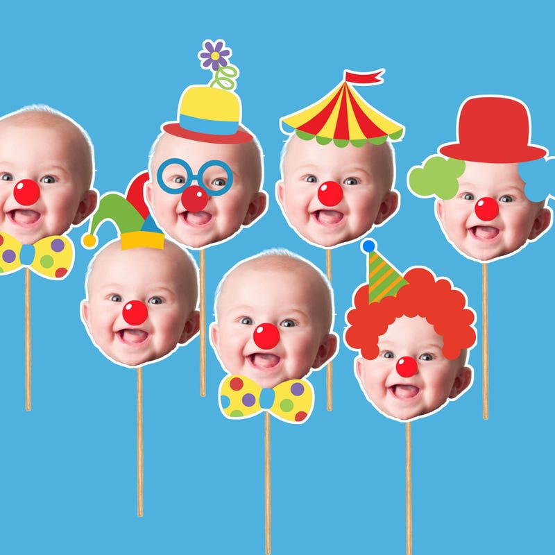 Clown Cake Toppers - Etsy