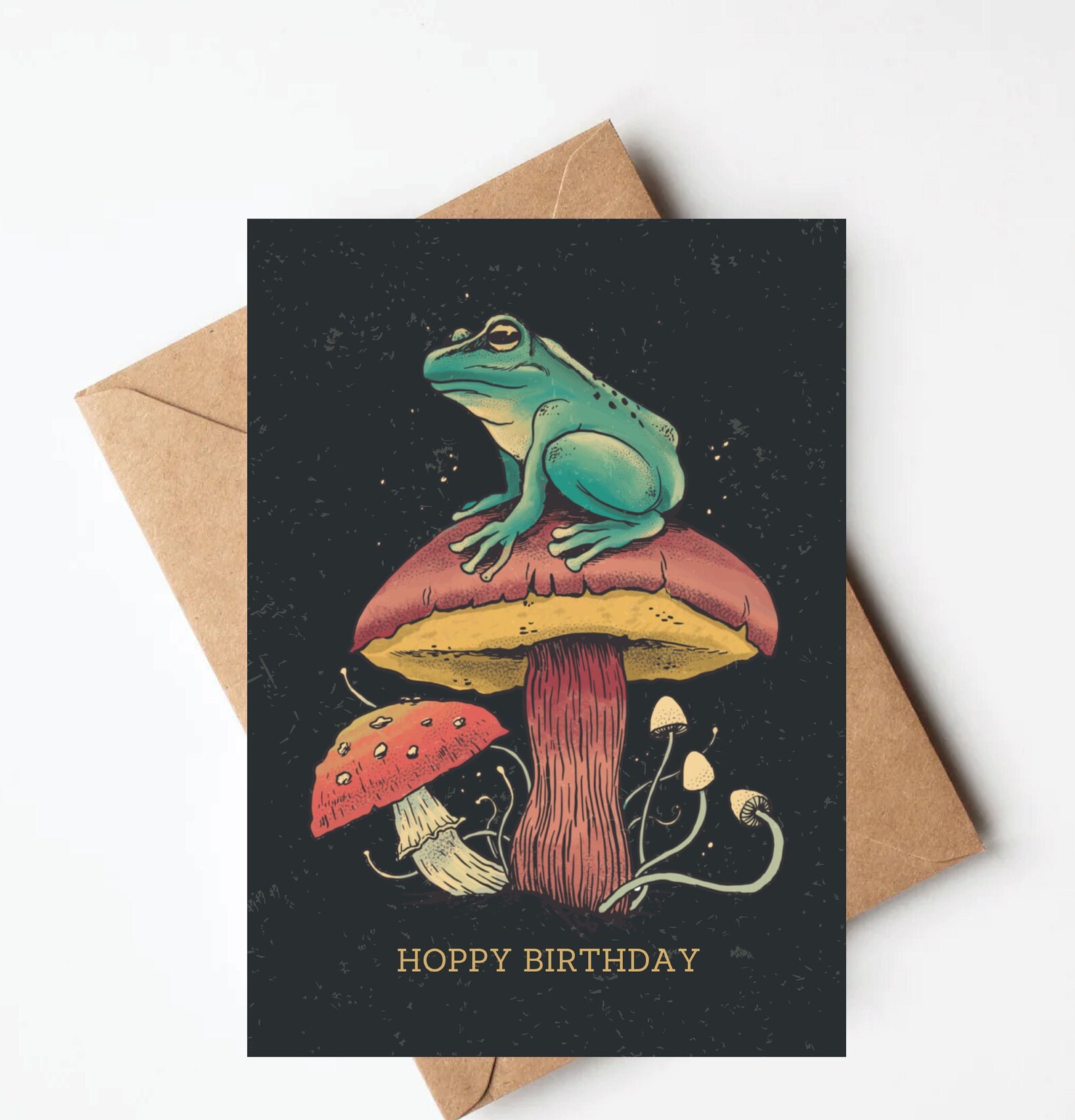 Vintage Toadstool Birthday Card, Birthday Card for Her, Mushroom and ...