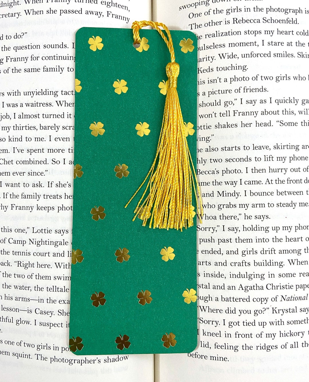Gold Foil Shamrock Bookmark, St. Patrick's Day Irish Themed Bookmark ...