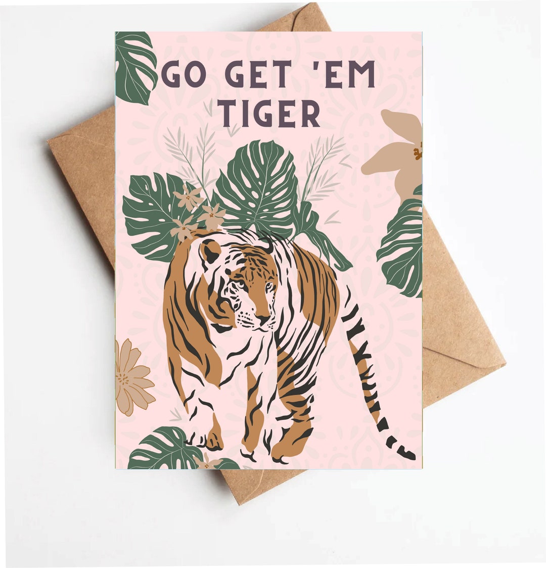 Tiger Graduation Card, Cat Graduation Card, High School Grad Card ...