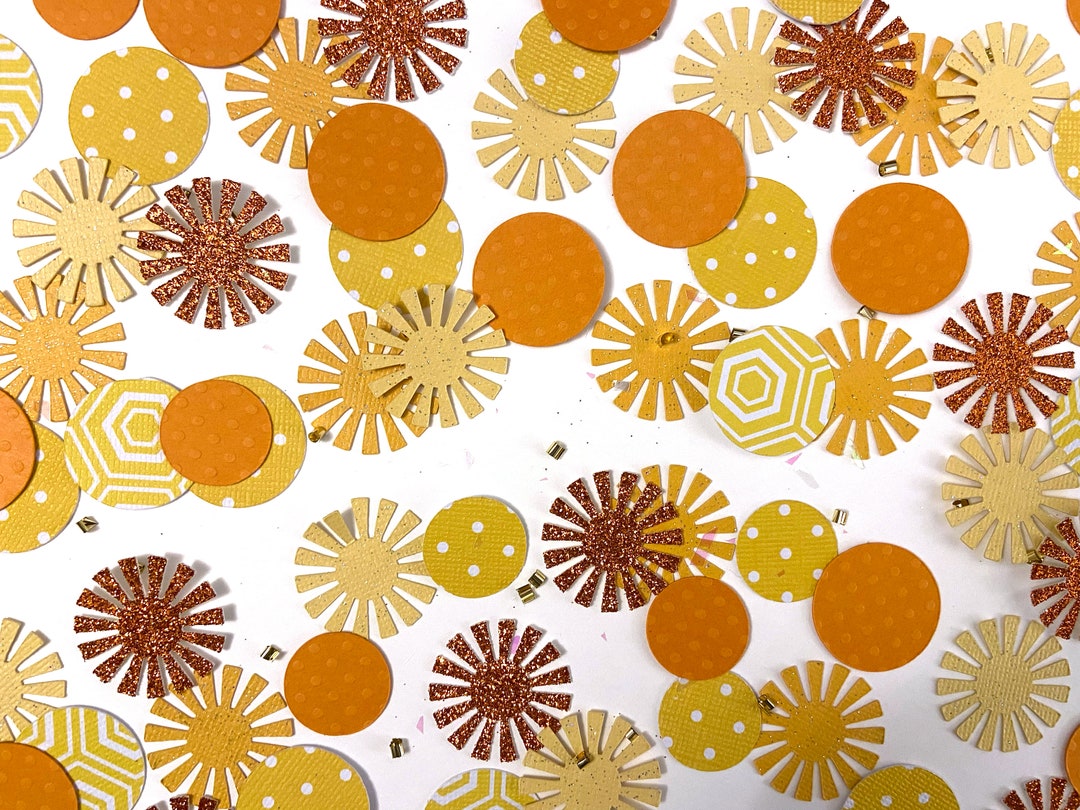 Sun Confetti, Sunshine Confetti, First Trip Around the Sun Confetti ...