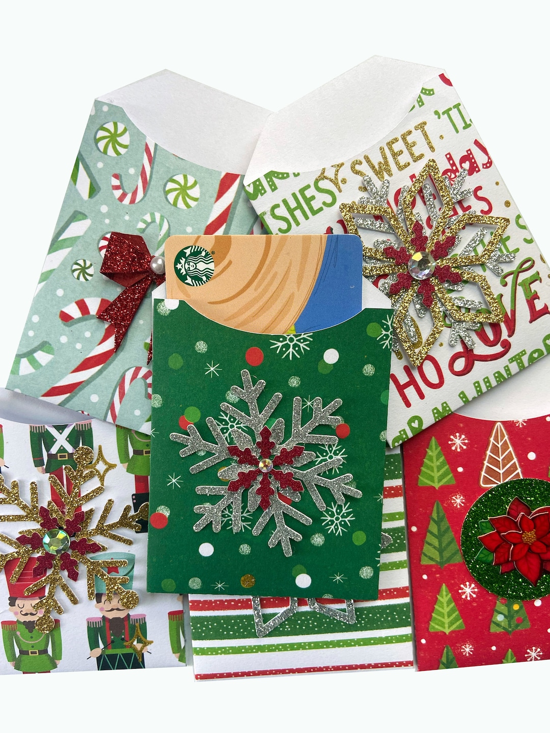 Assorted Christmas Gift Card Holders, Christmas Gift Card Envelope ...