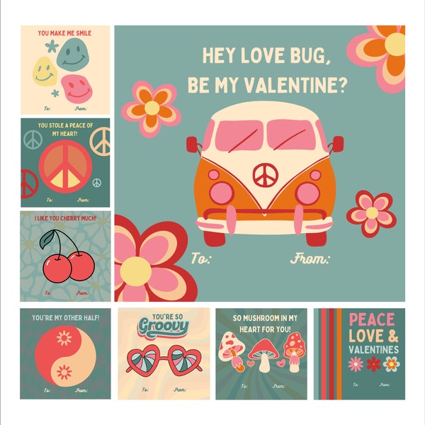 Mini Valentine Cards - Etsy
