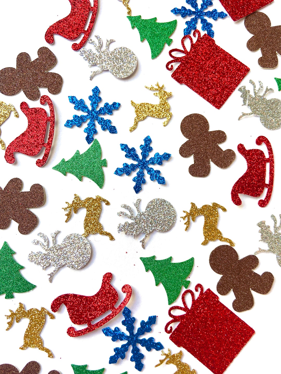 200 Pieces of Christmas Confetti, Christmas Party Decorations, Holiday ...