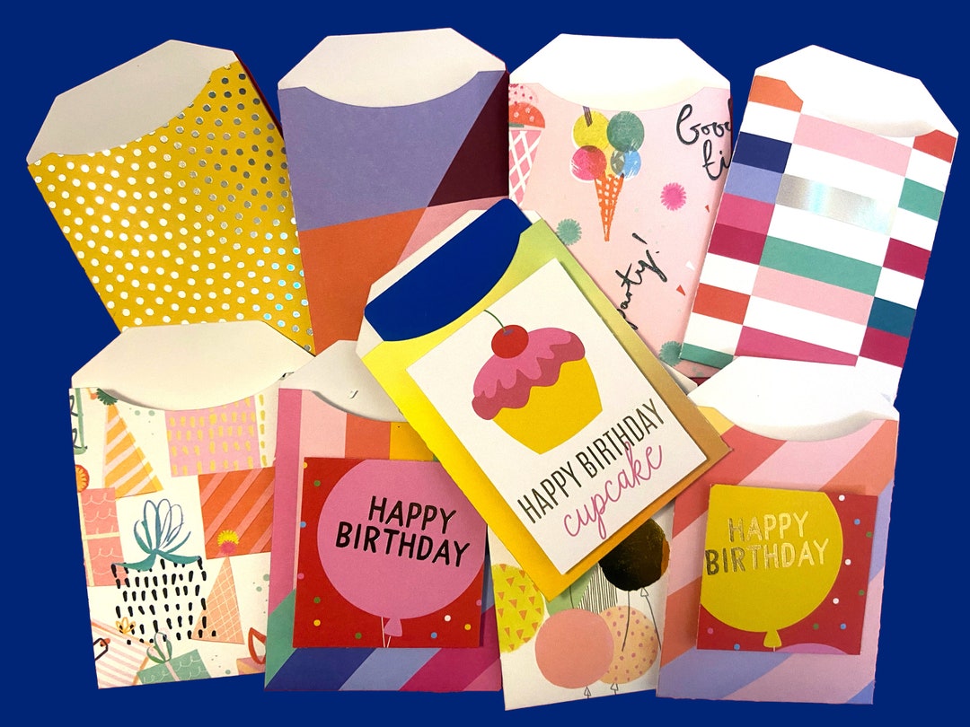 Assorted Birthday Gift Card Holders, Colorful Birthday Cards in Bulk ...