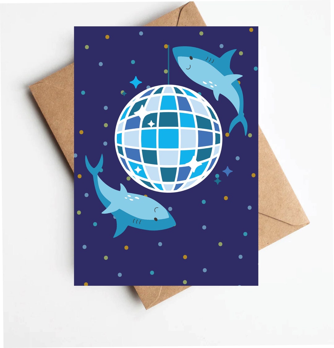Shark Birthday Card, Cute Kids Birthday Card, Unique Birthday Card ...