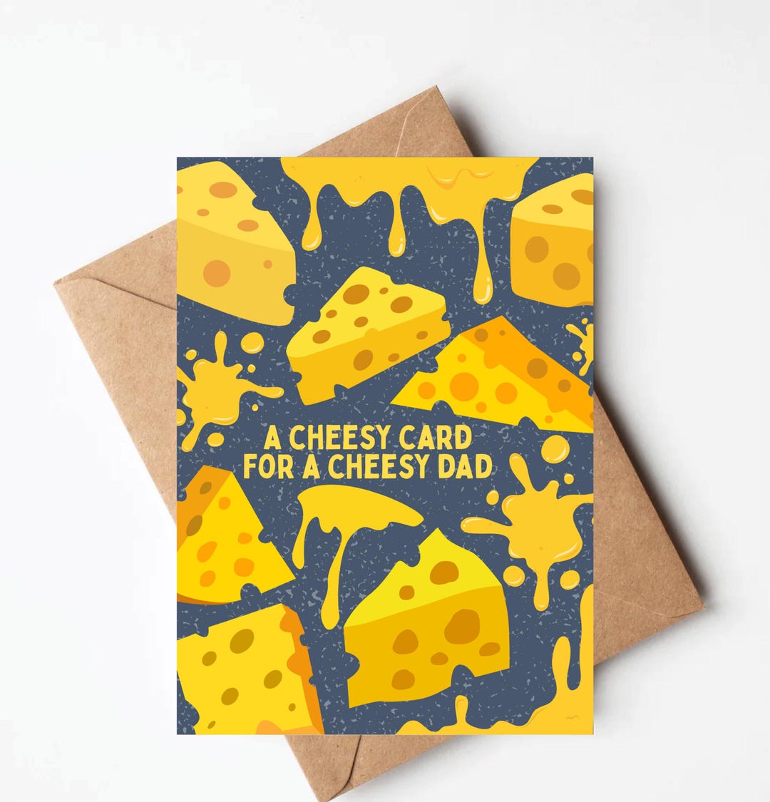 Funny Cheese Father's Day Card, Cheesy Father's Day Card, Dad Birthday ...