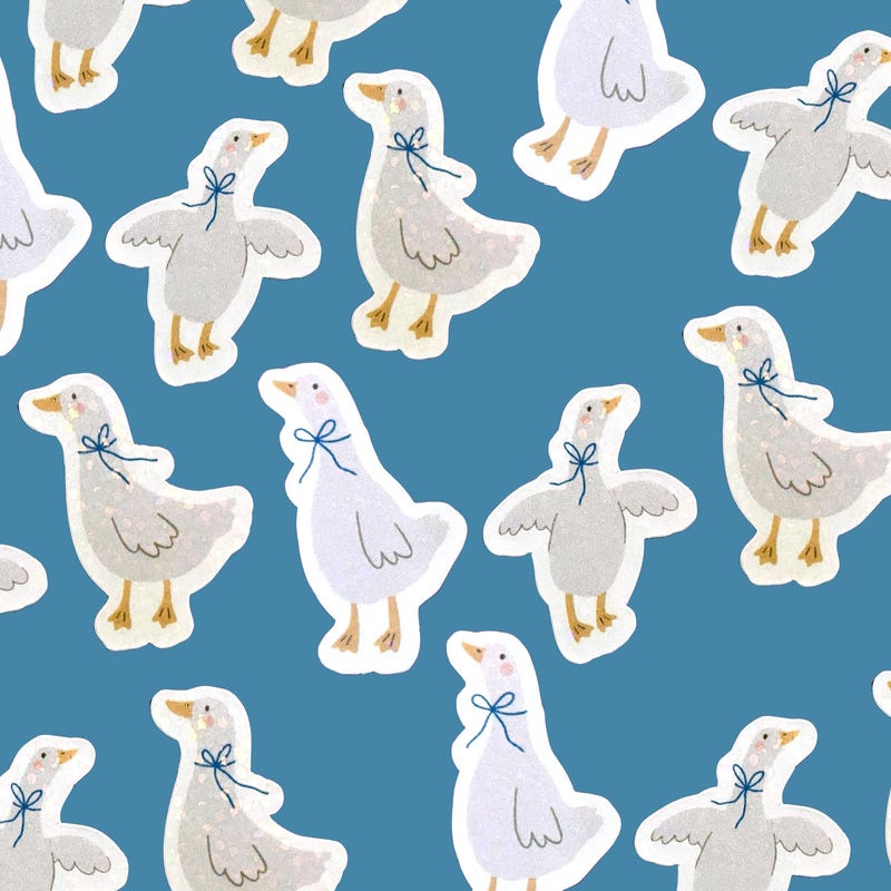 Silly Goose Sticker Small - Etsy