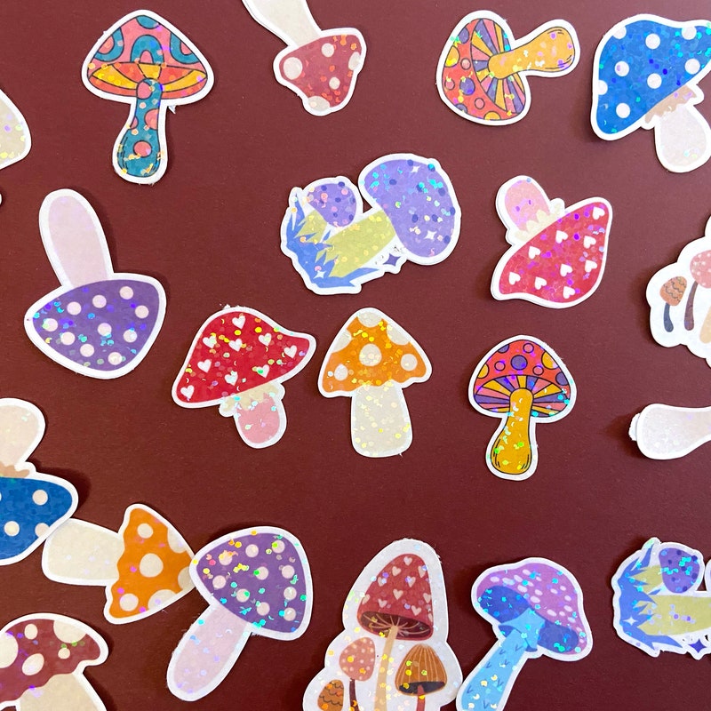 Unique Mushroom Sticker - Etsy