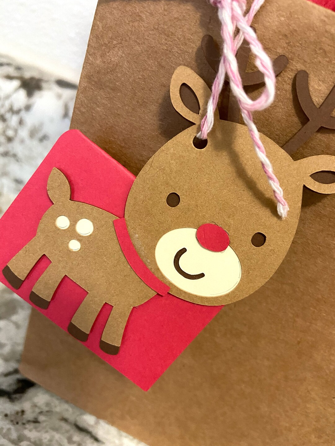 Reindeer Gift Tags, Christmas Gift Tags, Deer Stocking Tags, Cute ...