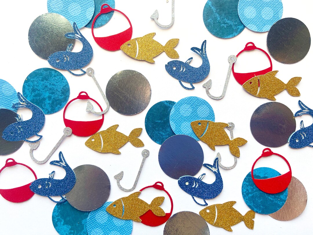 Fish Confetti, Under the Sea Confetti, Fishing Birthday Decorations ...