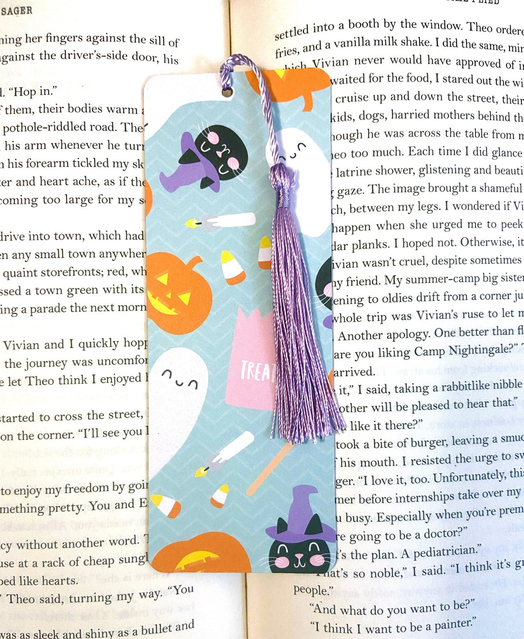 Pastel Halloween Bookmark, Cute Halloween Bookmark Boo Basket Gift ...