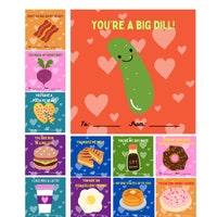 Food Pun Valentine Printable Bundle - Valentines Day Printable Cards ...