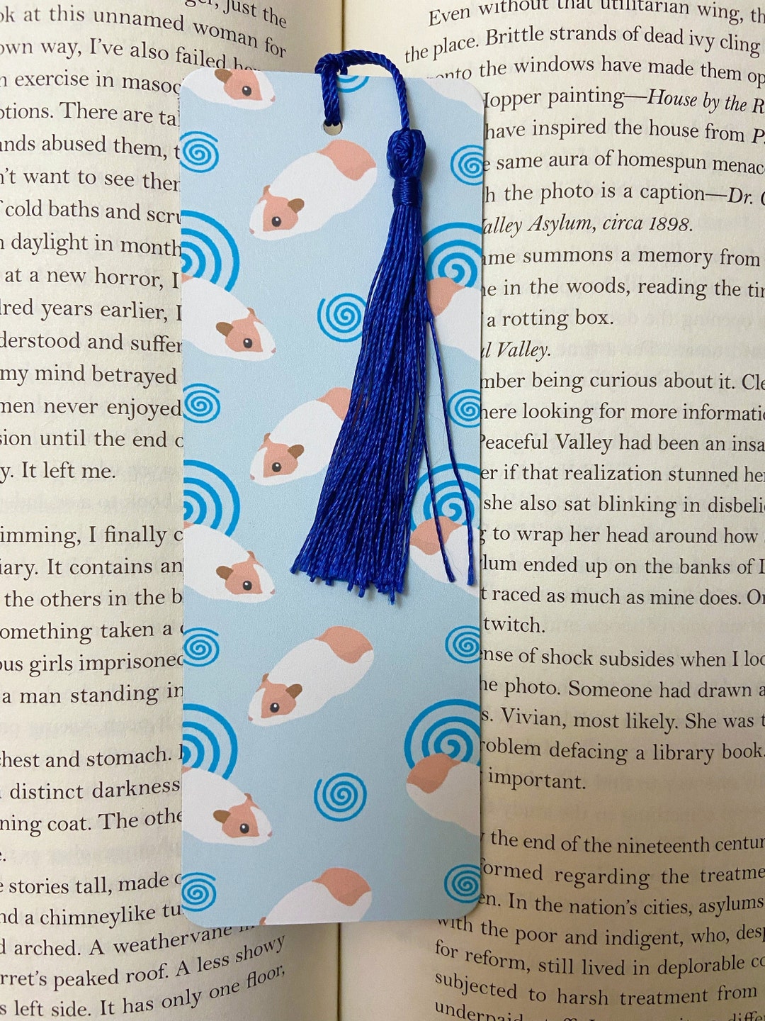 Guinea Pig Bookmark, Cute Bookmark With Tassel, Guinea Pig Lover Gift ...