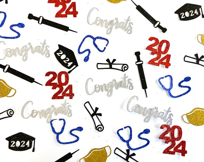 PERSONALIZED Nursing Graduation Confetti, Nursing School Graduation ...