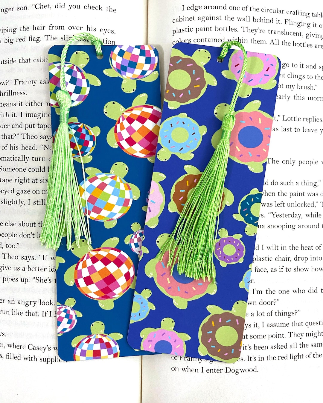 Turtle Bookmarks, Cute Kids Bookmark Set, Funny Bookmarks for Her With ...