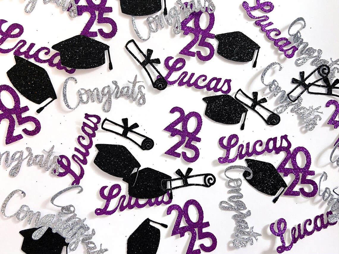 2026 Personalized Graduation Confetti, Graduation Party Decorations ...