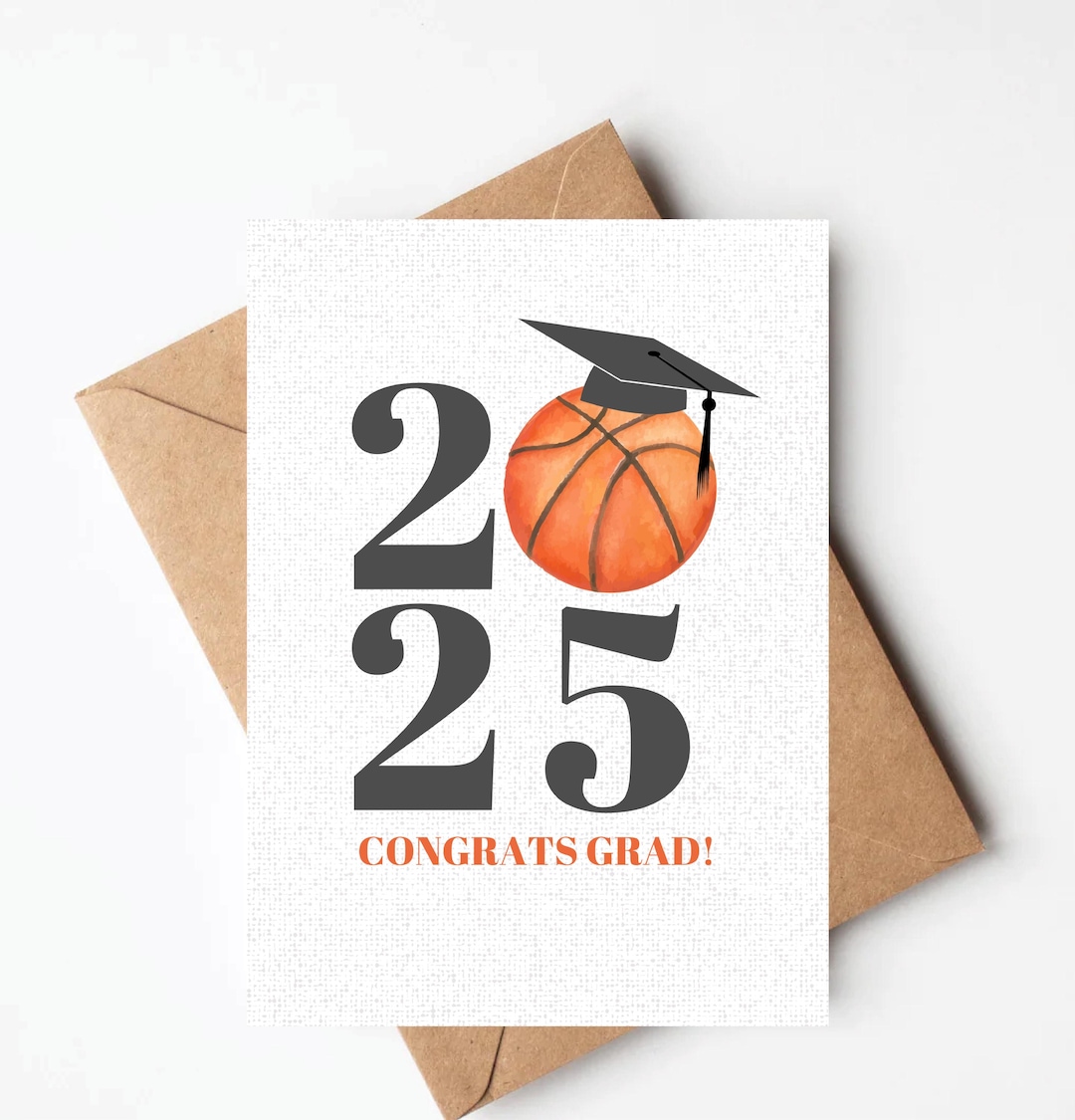 Basketball Graduation Card, Sports Graduation Card for High School or ...