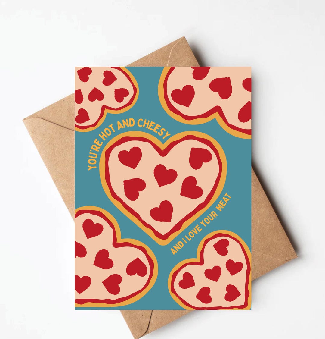 Funny Pizza Valentines Day Card for Husband or Boyfriend, Dirty ...