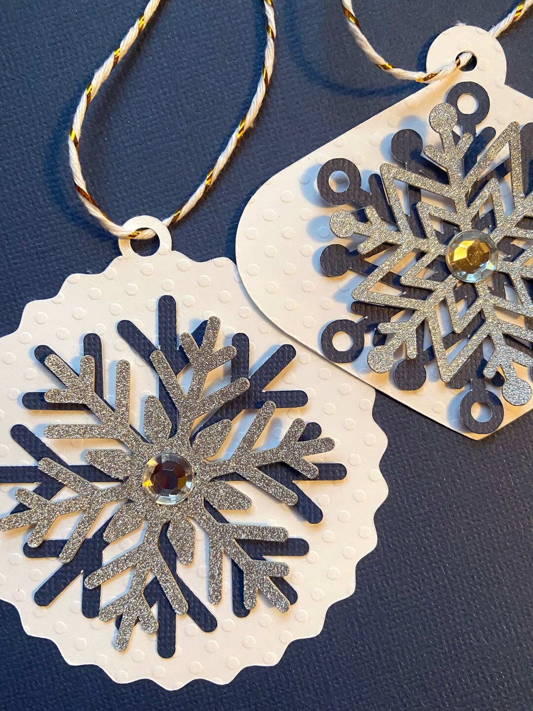 Snowflake Christmas Gift Tags, Pretty Gift Tags, Christmas Tags in Bulk ...