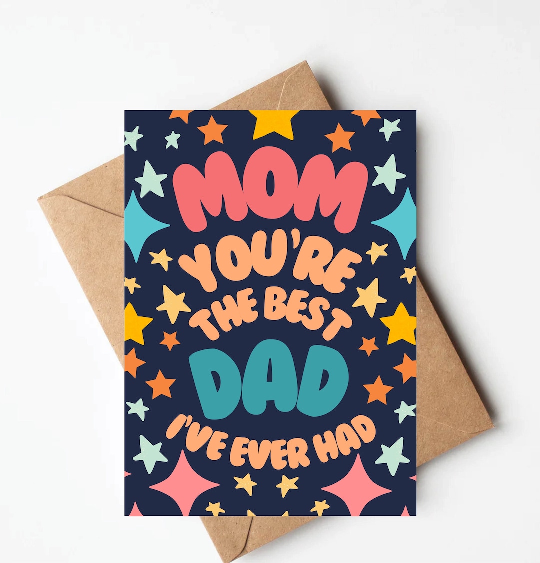 Fathers Day Card for Mom, Single Mom Fathers Day Card, Mom You're the ...