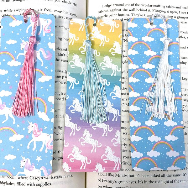 Unicorn Bookmark - Etsy