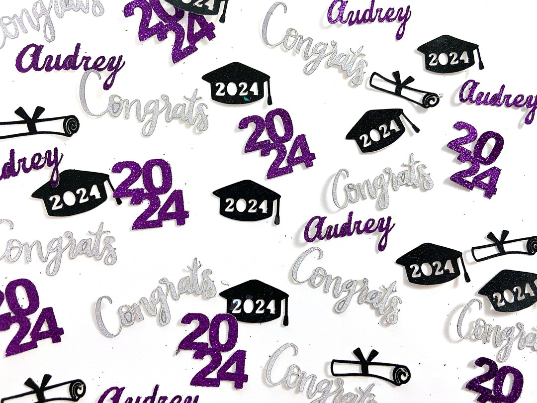 Personalized Graduation Confetti, Graduation Party Decorations, 2024 ...