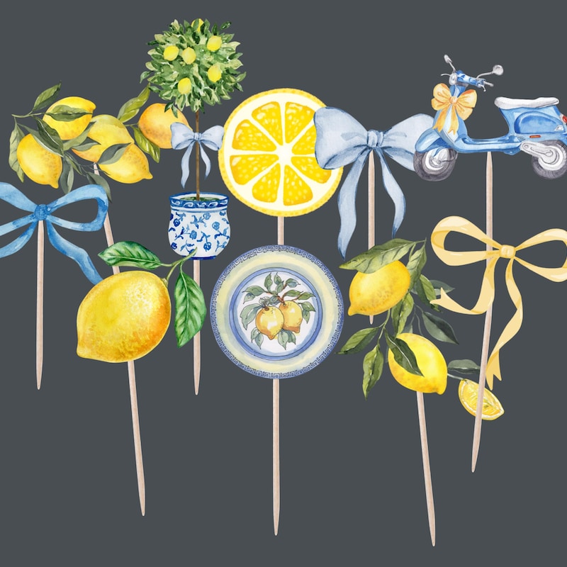 Lemon Cake Topper - Etsy