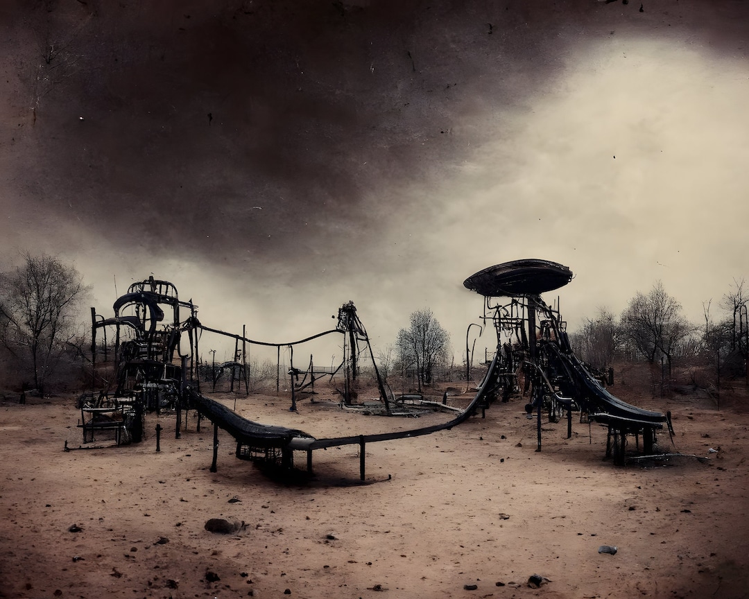 Abandoned Alien Children's Playground - Unique and Unusual Art - Etsy