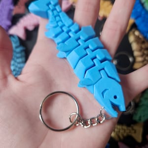 Flexi Fish Keychain: 3d Printed Plastic Fisherman Bag Accessory - Etsy