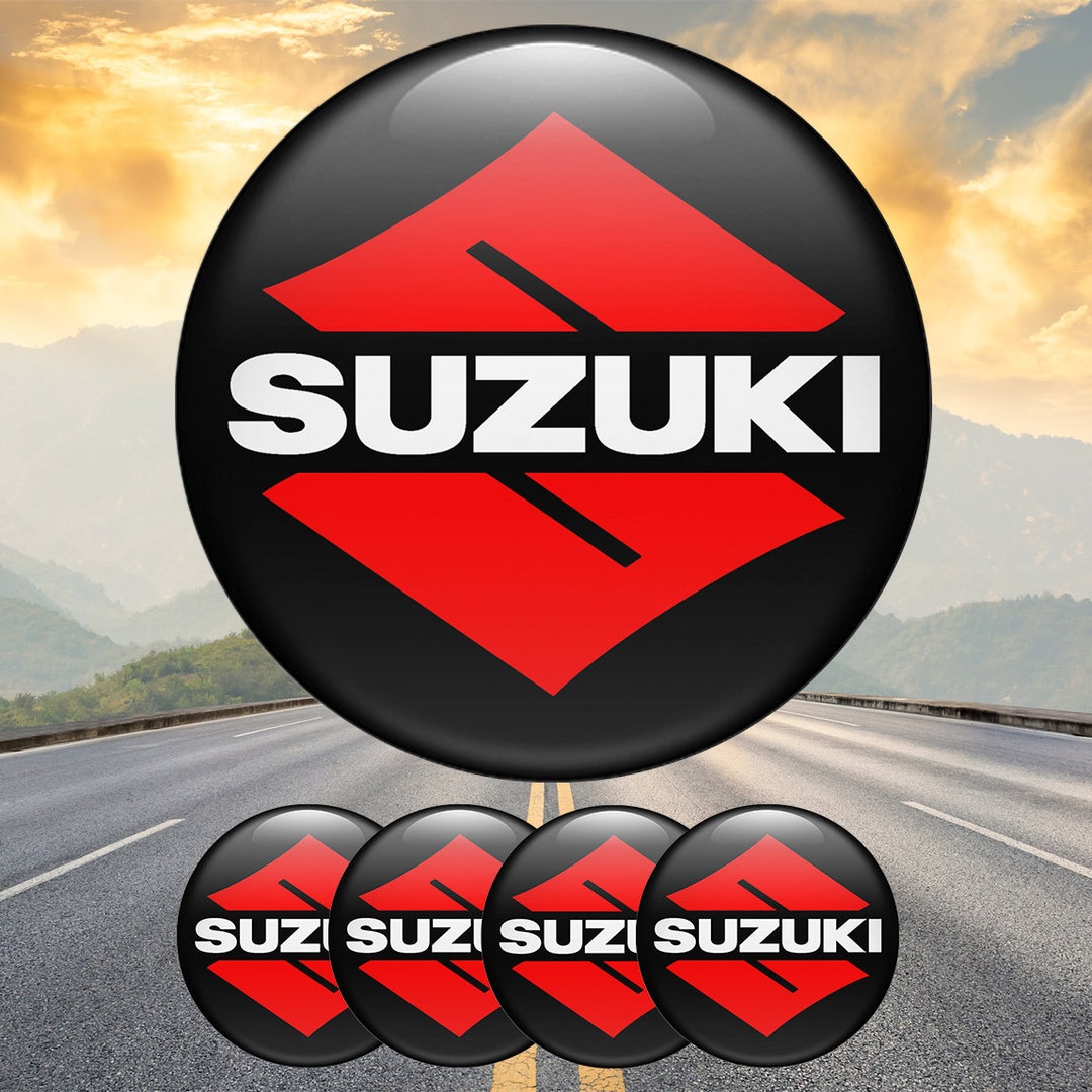 Suzuki Stickers Superior Quality Silicone Coated Center Wheel Cap ...